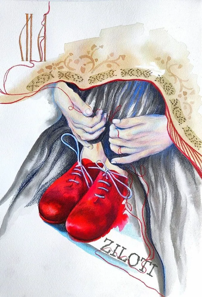 A competition of fashion illustrations was held on the Web with the ...
