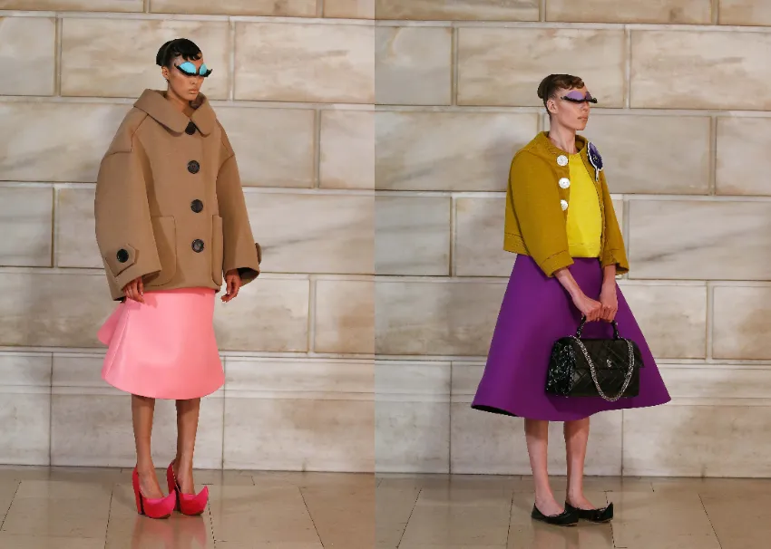 Marc Jacobs continued the doll theme in the new “joyful” collection