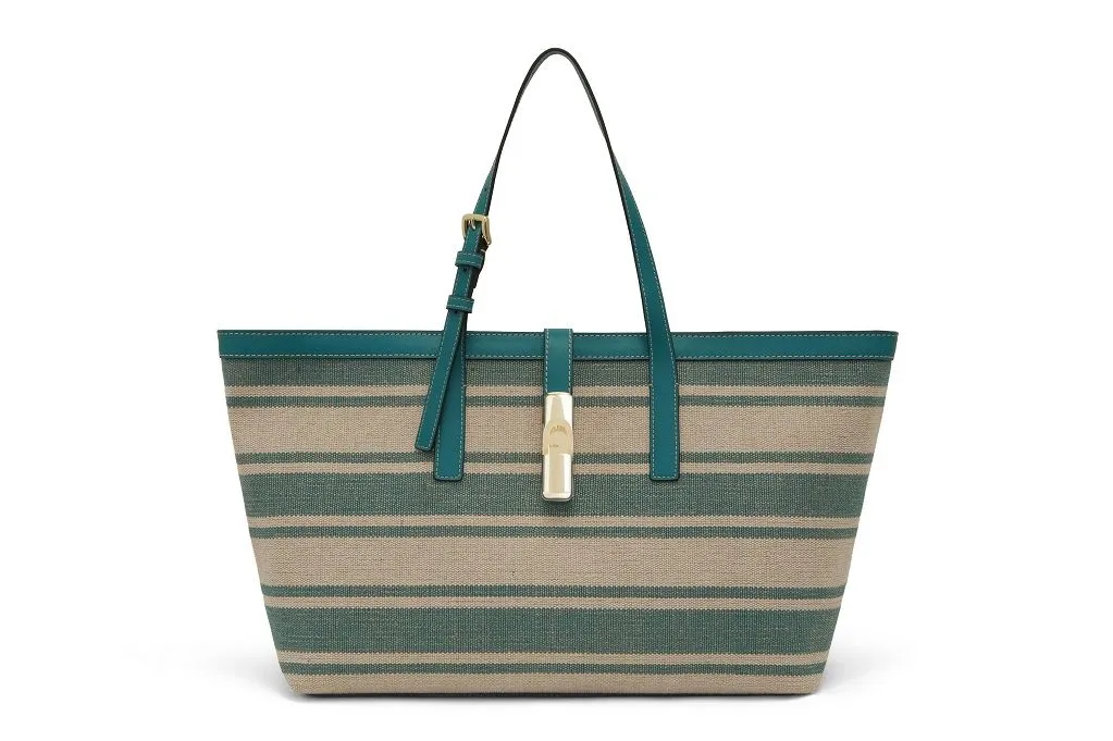 Furla has released a striped collection for the Summer 26 season.
